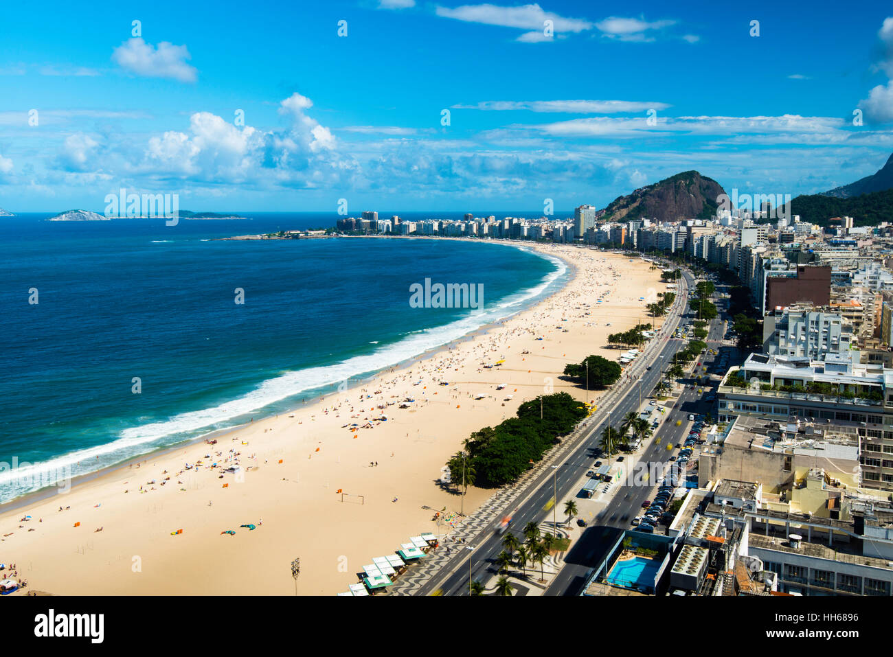 Avenida Atlantica, Rio de Janeiro, Brazil Stock Photo - Alamy