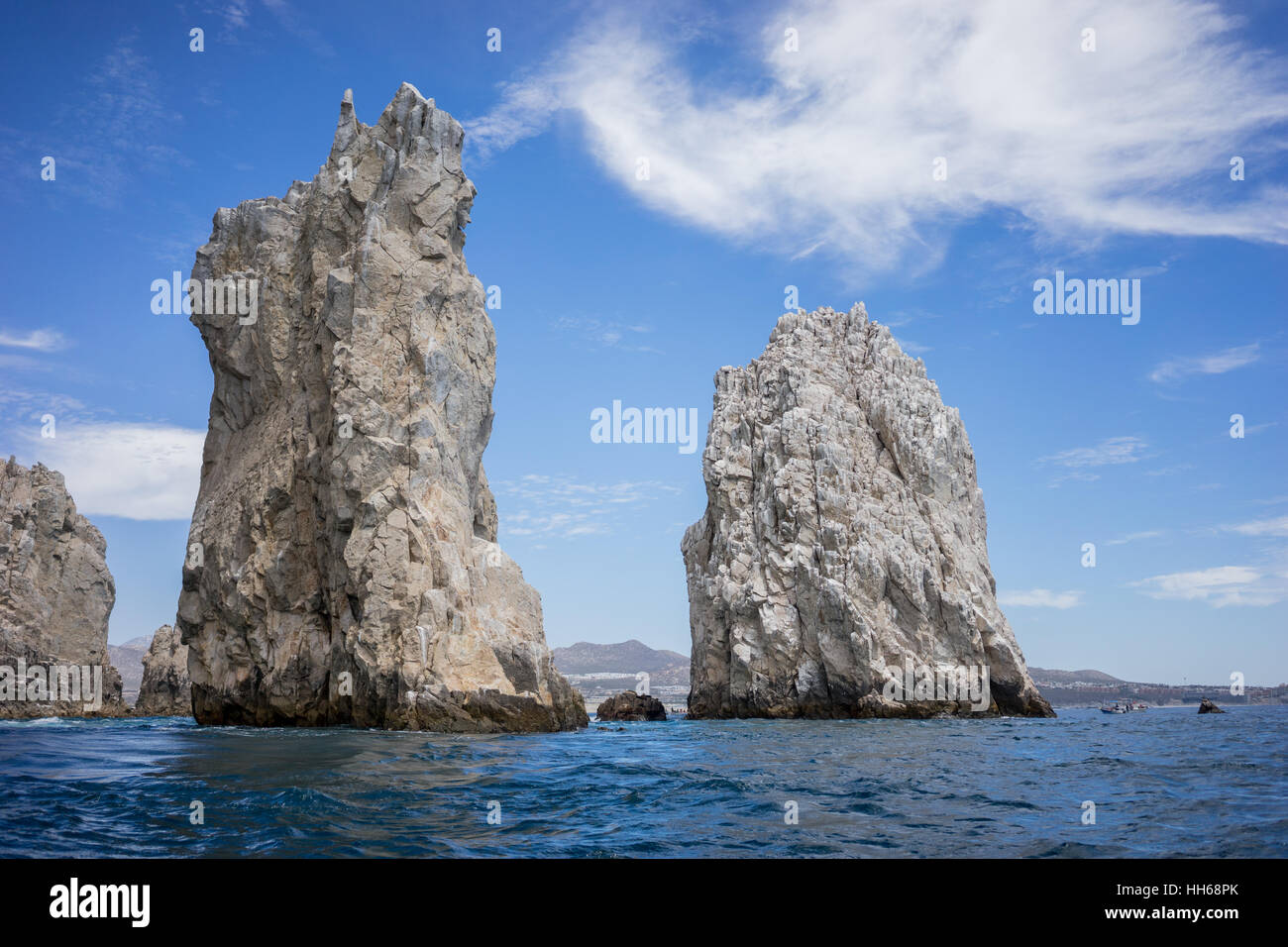 Rock Formations around the Arch in Cabo San Lucas, Mexico Stock Photo ...