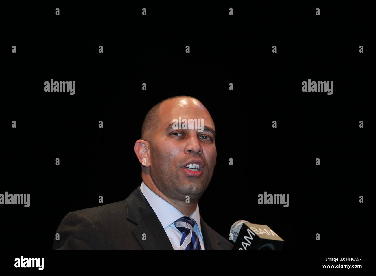 New York City, USA. 16th January, 2017. US Representative Hakim ...