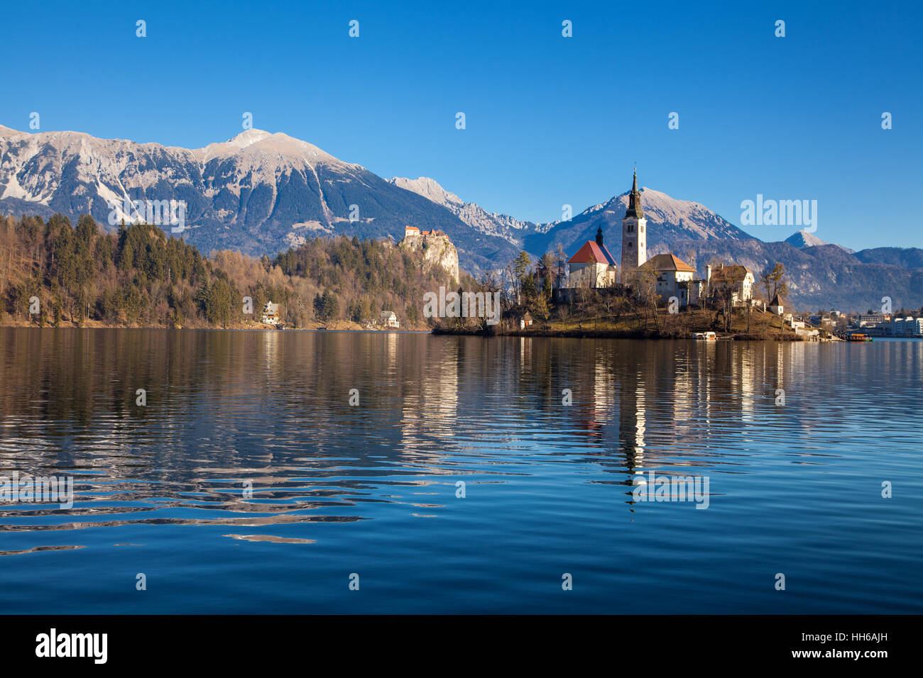 Water reflection of lake bled hi-res stock photography and images - Alamy