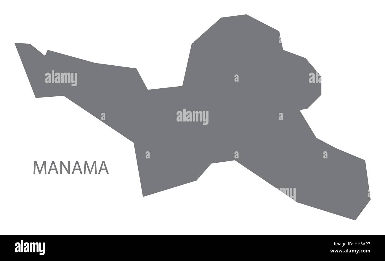 Manama Bahrain Map grey in grey Stock Vector Image & Art - Alamy