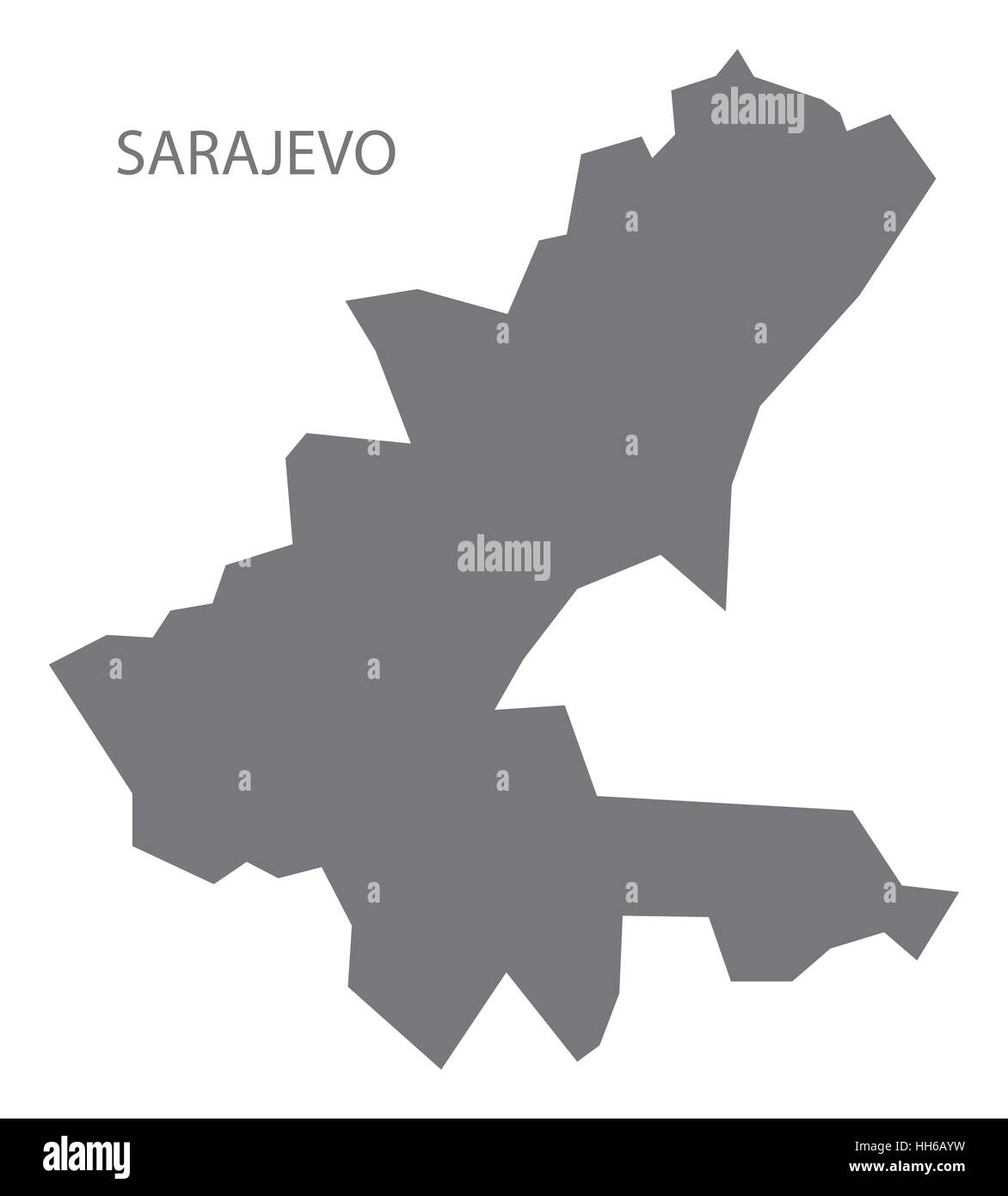 Sarajevo city map hi-res stock photography and images - Alamy