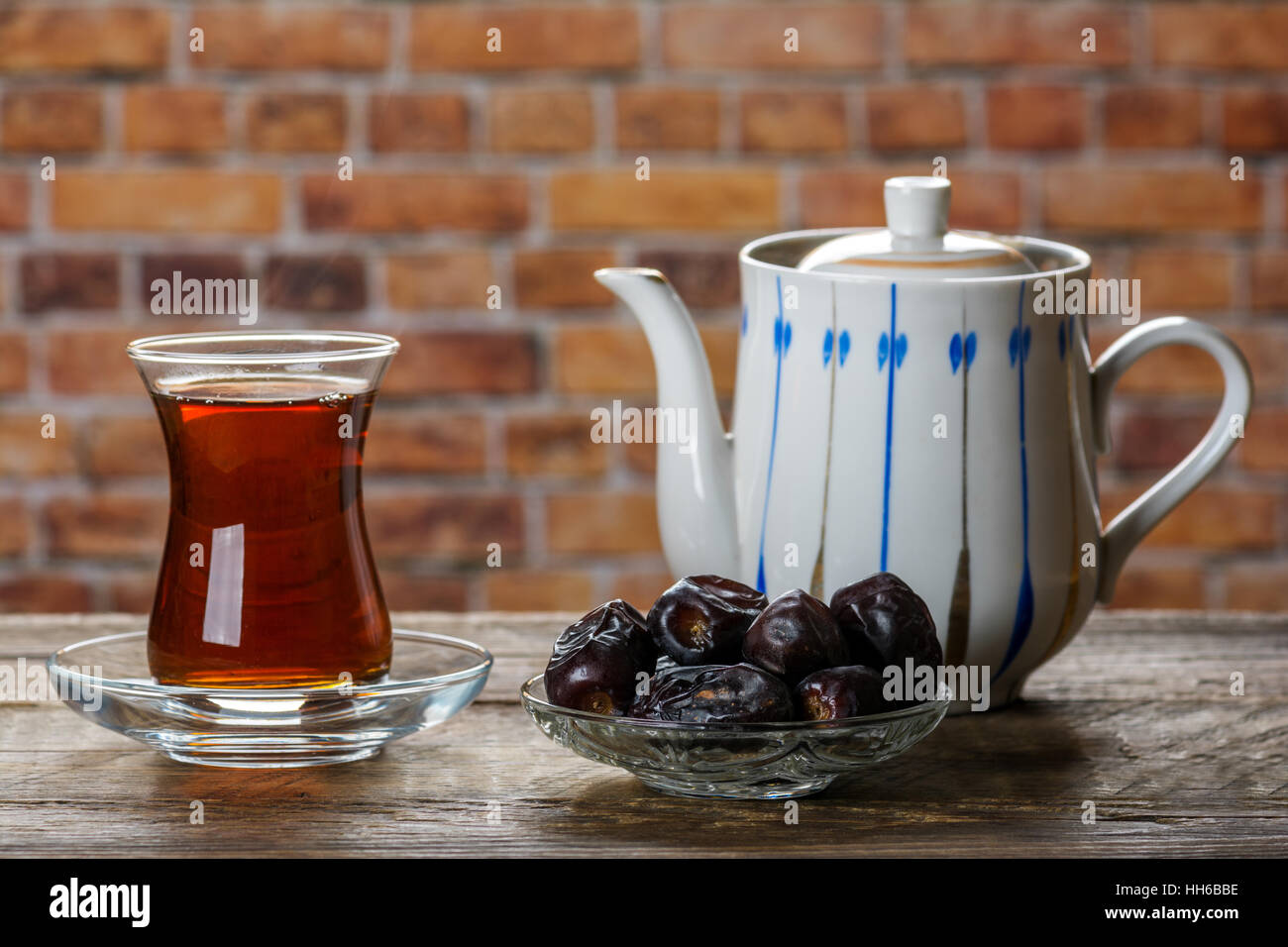 Tea with dates Stock Photo - Alamy