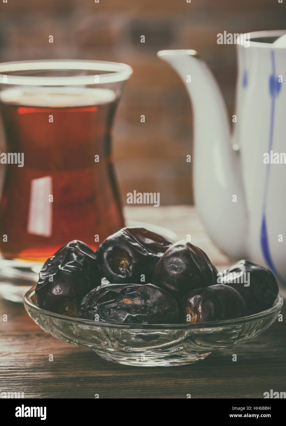 Tea with dates Stock Photo - Alamy