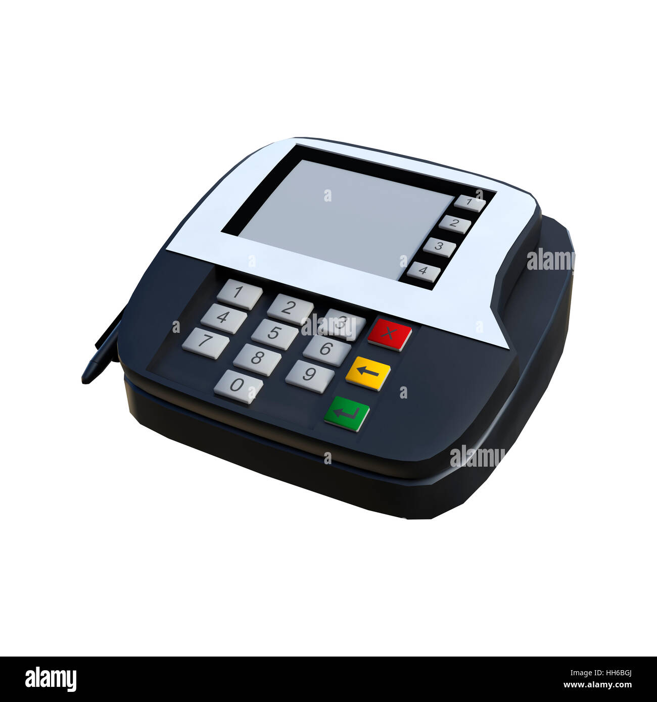 3D rendering of a card reader isolated on white background Stock Photo ...