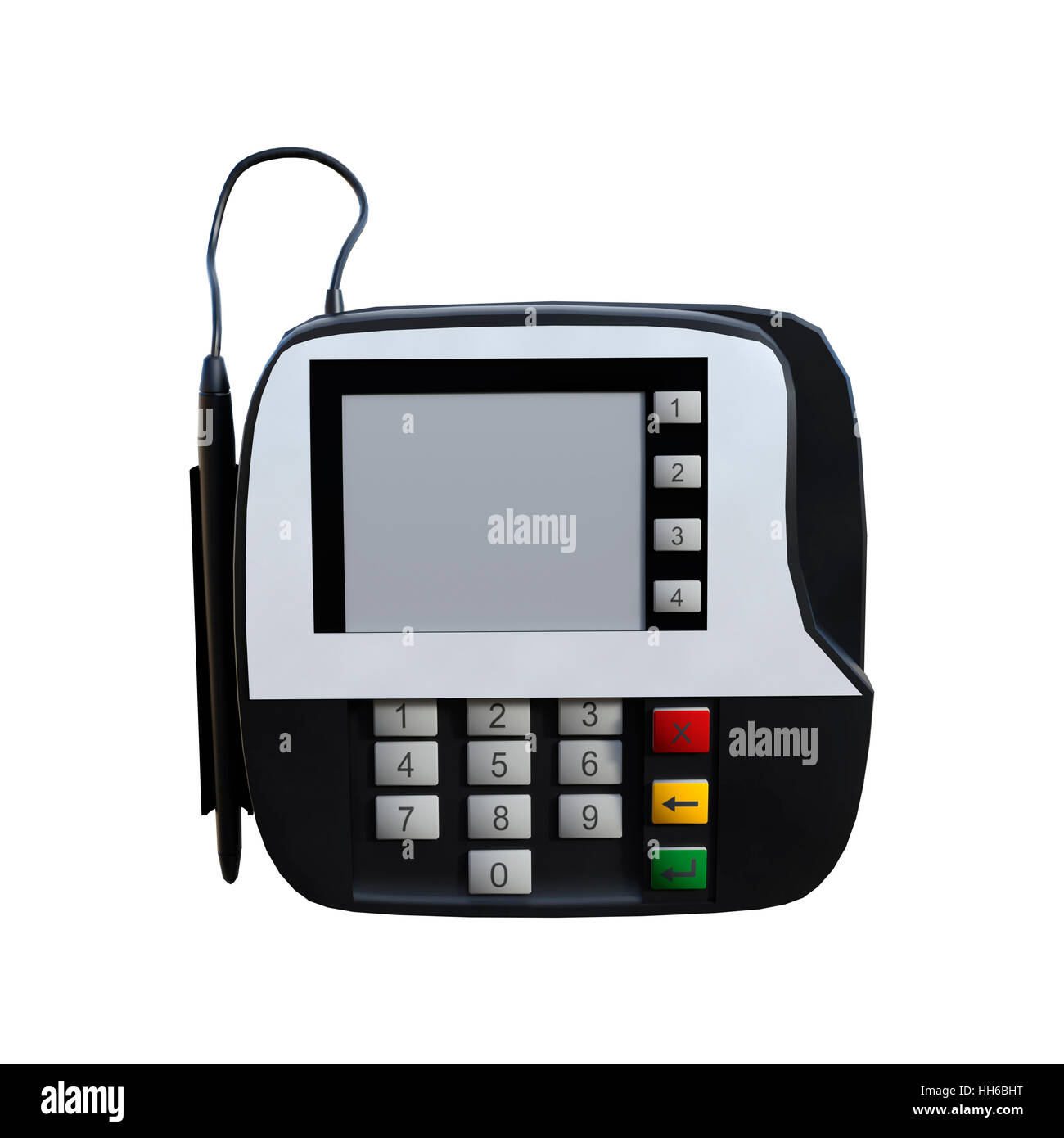 3D rendering of a card reader isolated on white background Stock Photo ...