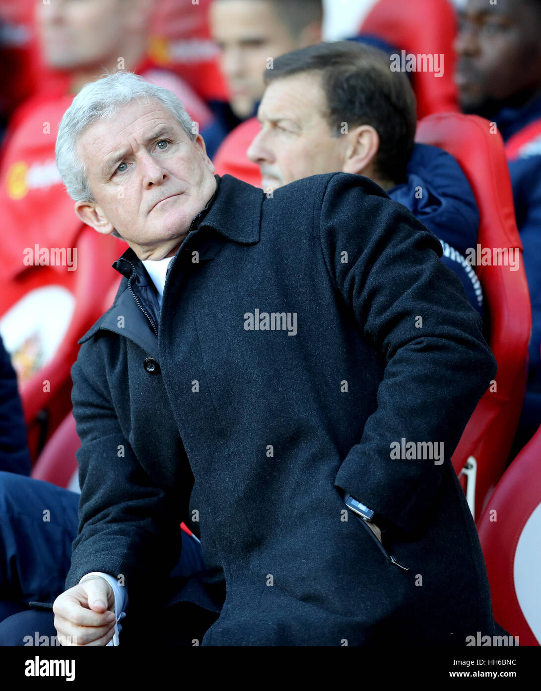 Stoke City manager Mark Hughes Stock Photo - Alamy