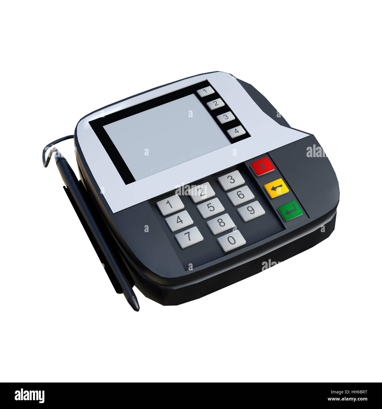 3D rendering of a card reader isolated on white background Stock Photo ...