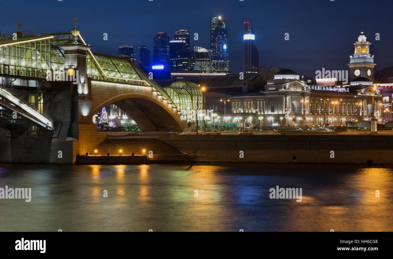 Moscow Russia City View in Twilight Stock Photo - Alamy
