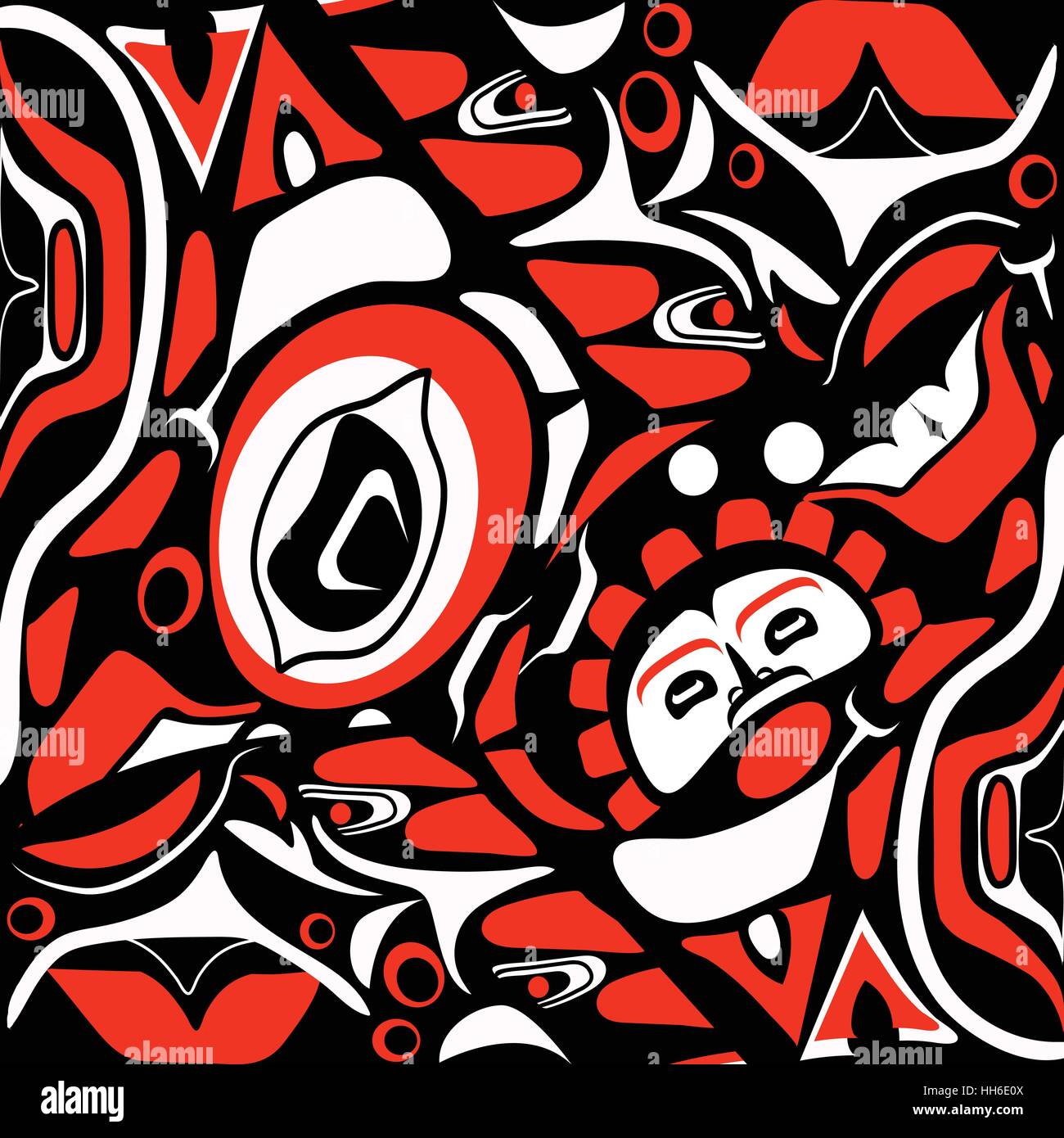 abstract red background native north american Stock Vector Image & Art ...