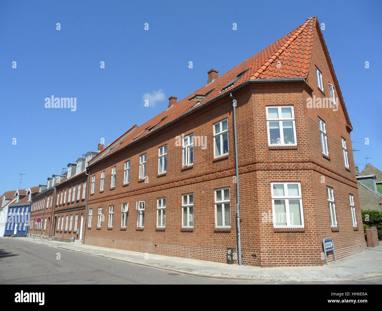 Traditional Style Bricked Buildings of Northern Europe, Denmark Stock ...