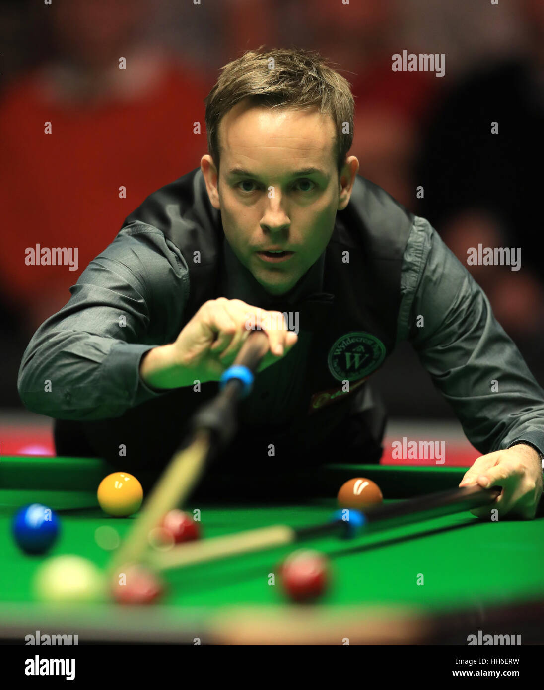 Ali Carter during day three of the Dafabet Masters at Alexandra Palace ...