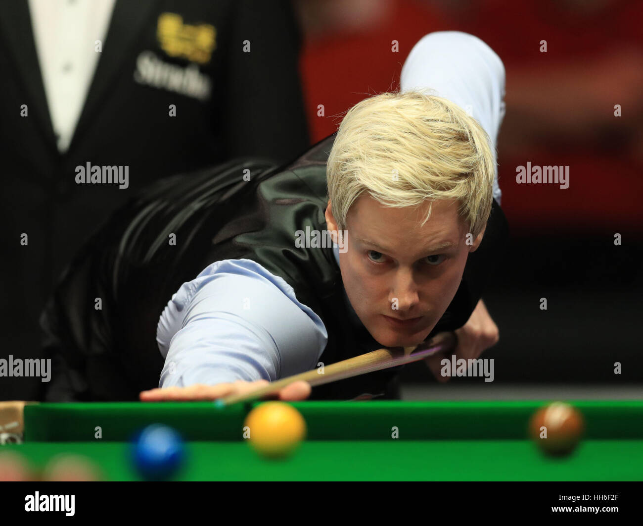 Neil Robertson during day three of the Dafabet Masters at Alexandra ...