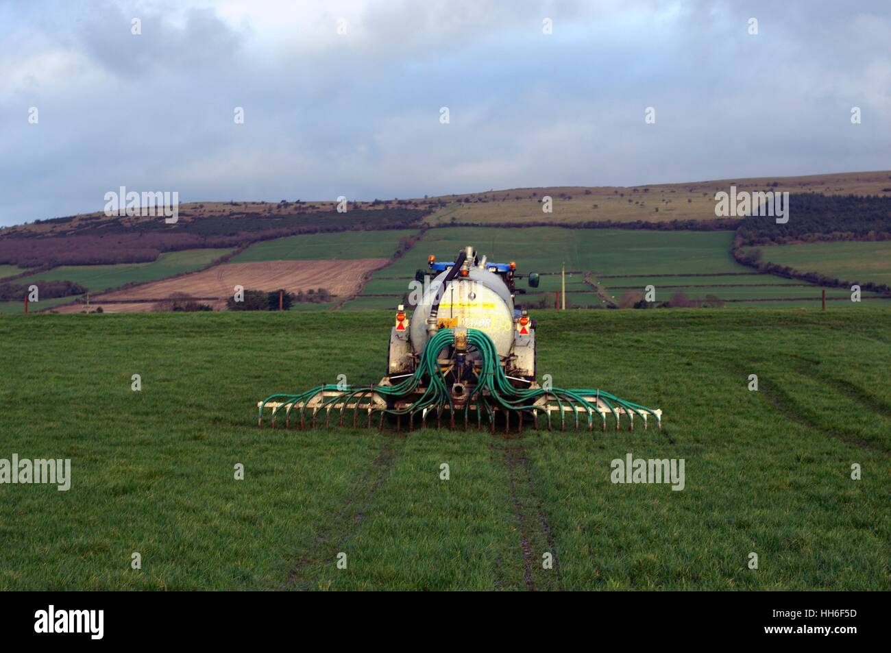 slurry tank with trailing shoe Stock Photo - Alamy