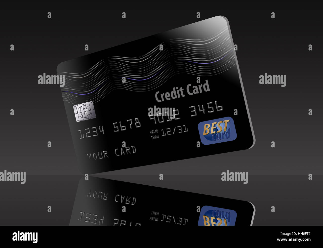 Black credit card Stock Photo - Alamy