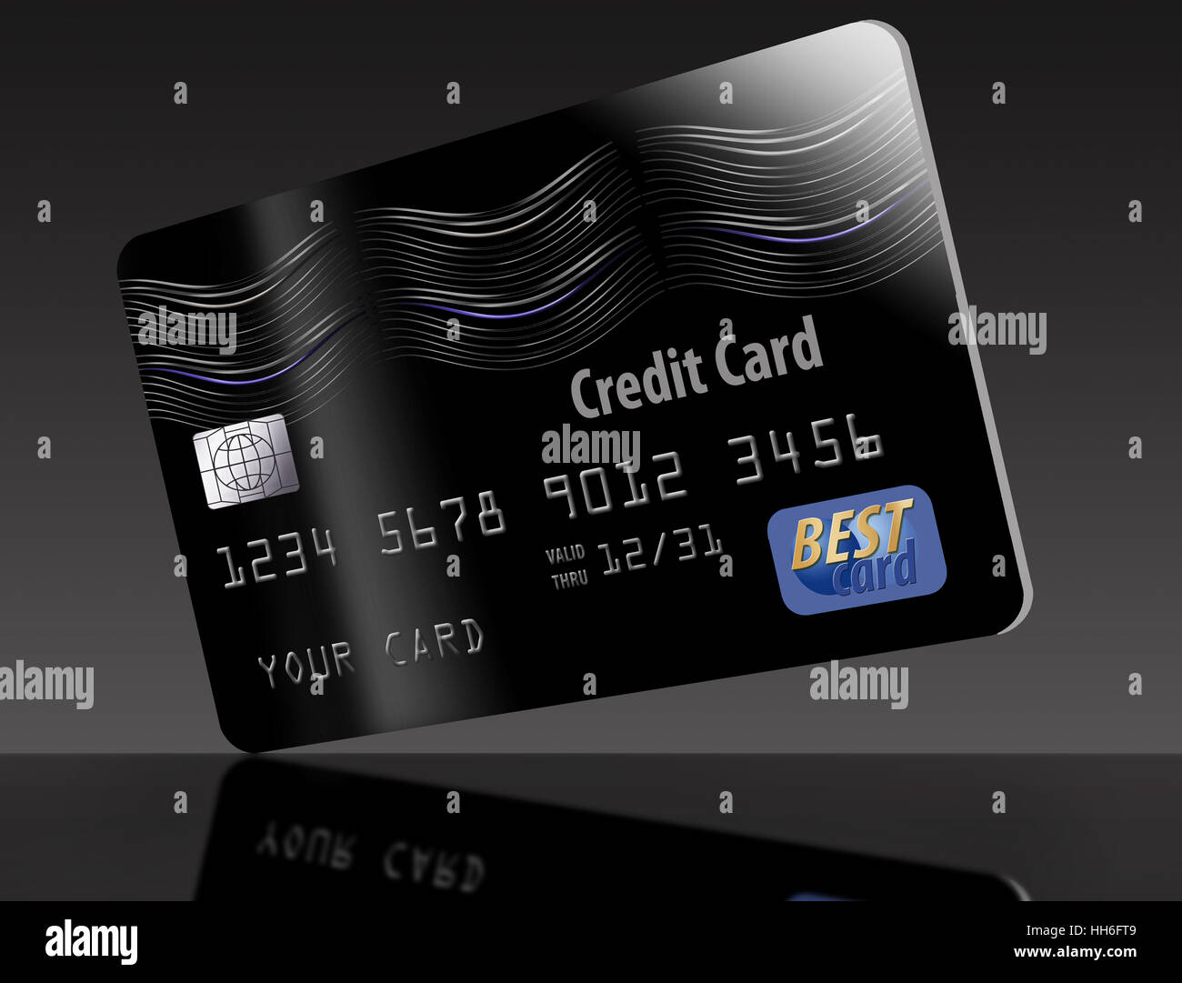 Black credit card Stock Photo - Alamy