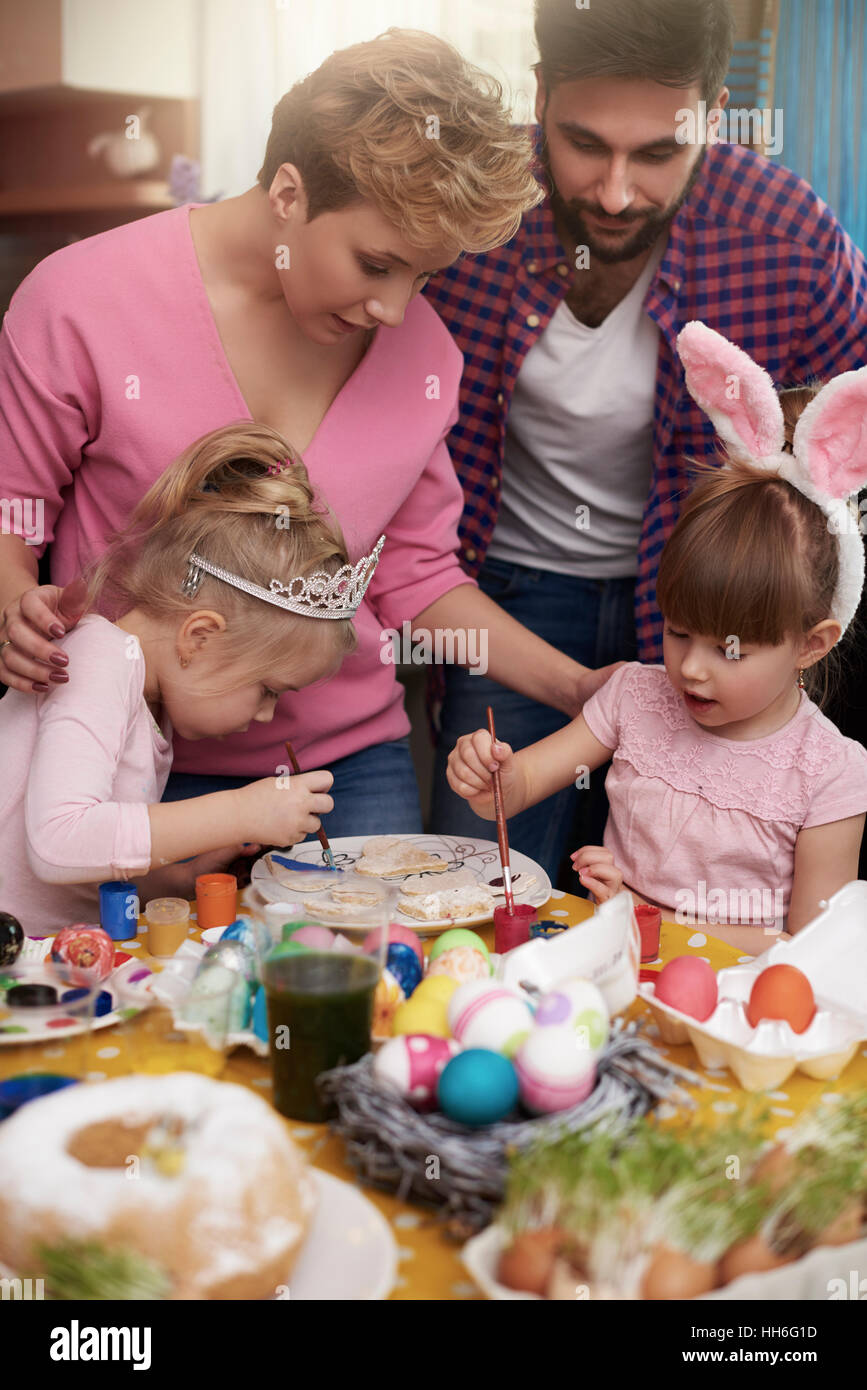 Kids work with parents hi-res stock photography and images - Alamy