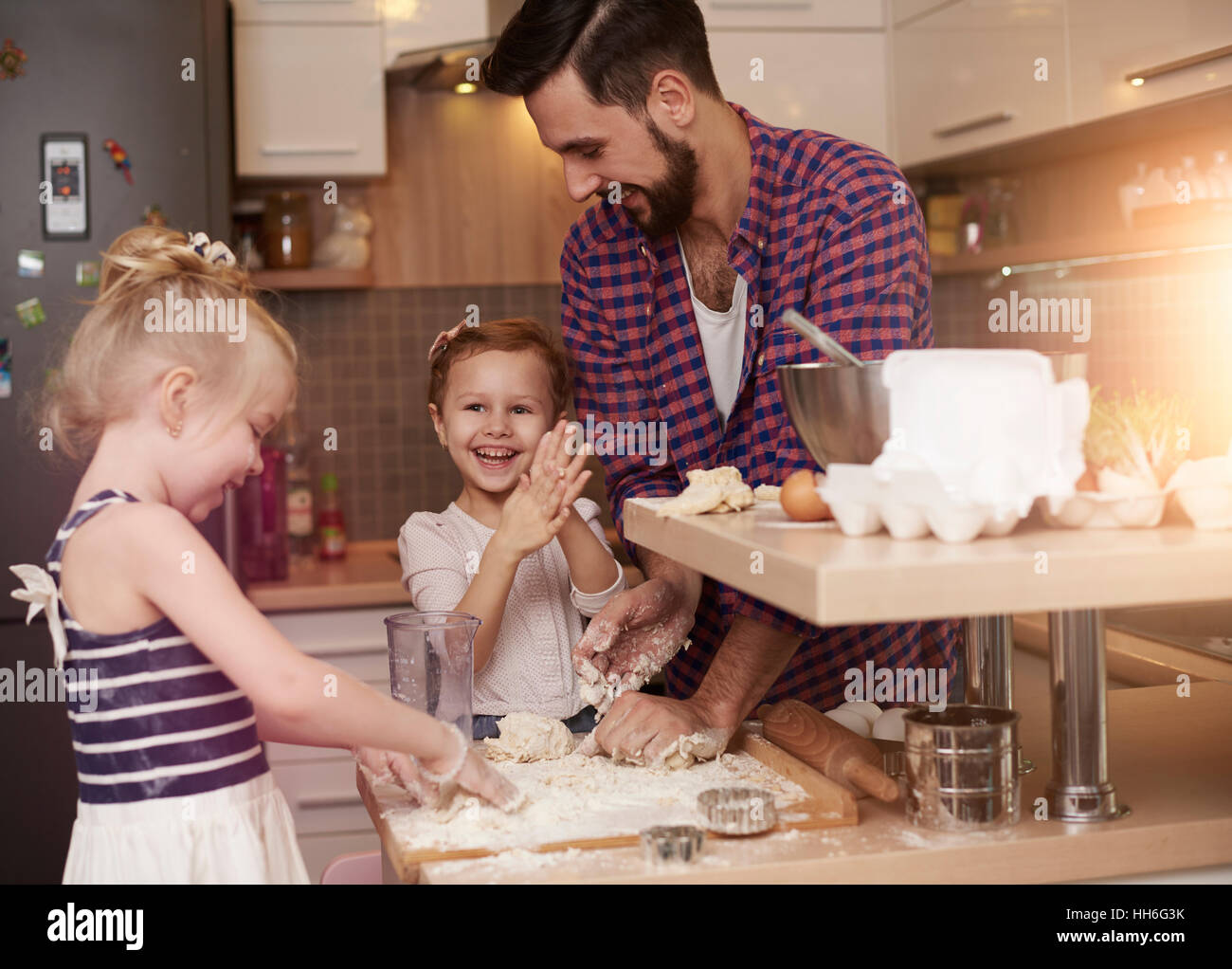 Father always let them be creative Stock Photo - Alamy