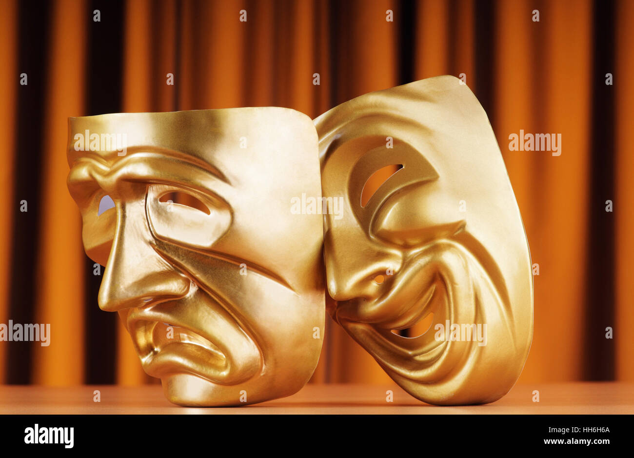 Masks with the theatre concept Stock Photo - Alamy