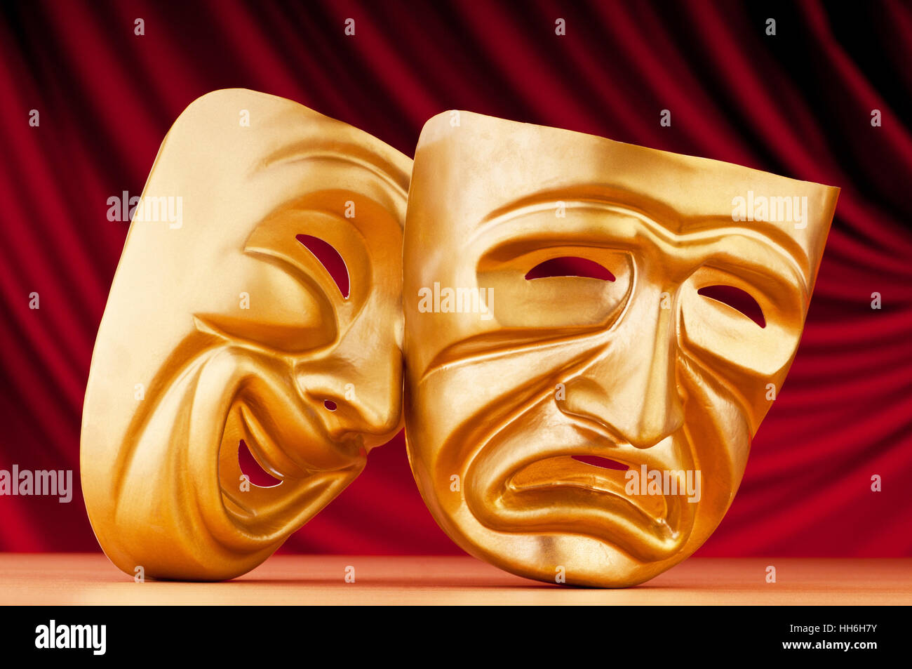 Masks with the theatre concept Stock Photo - Alamy