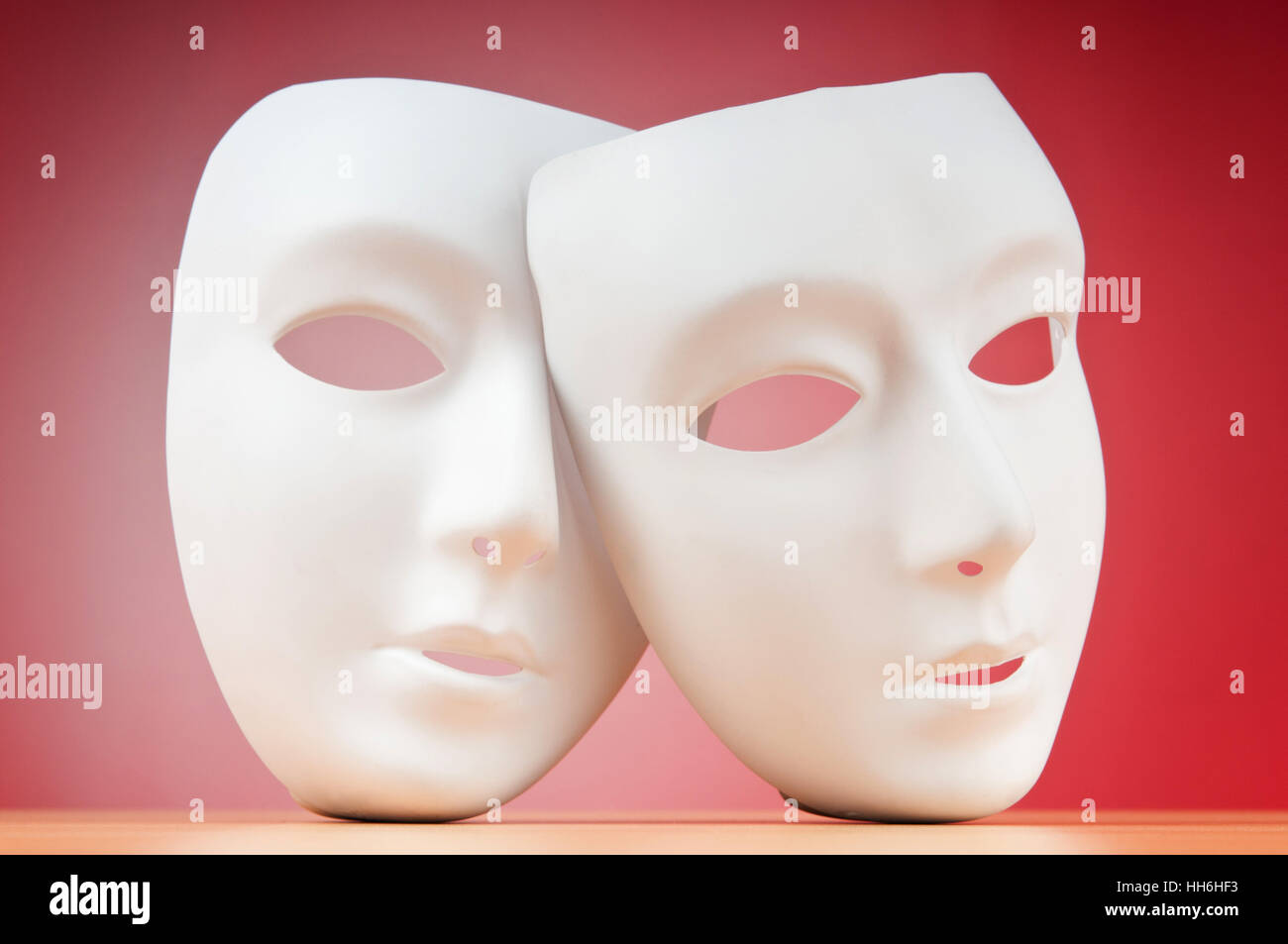 Masks with theatre concept Stock Photo - Alamy