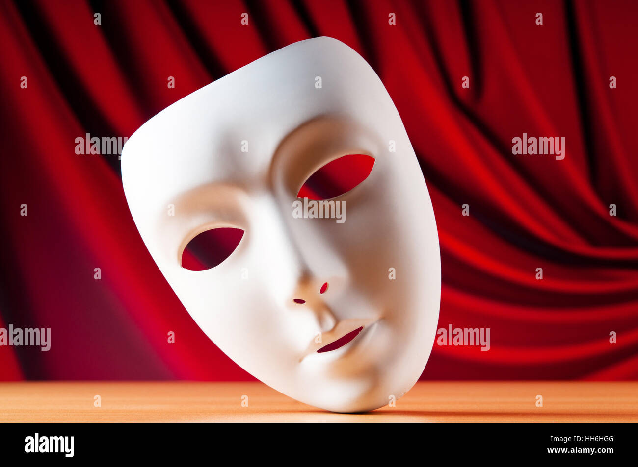 Masks with theatre concept Stock Photo - Alamy