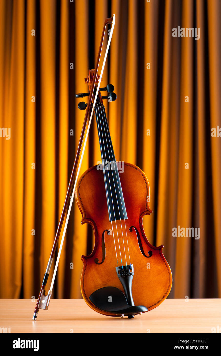 Music concept with violin Stock Photo - Alamy