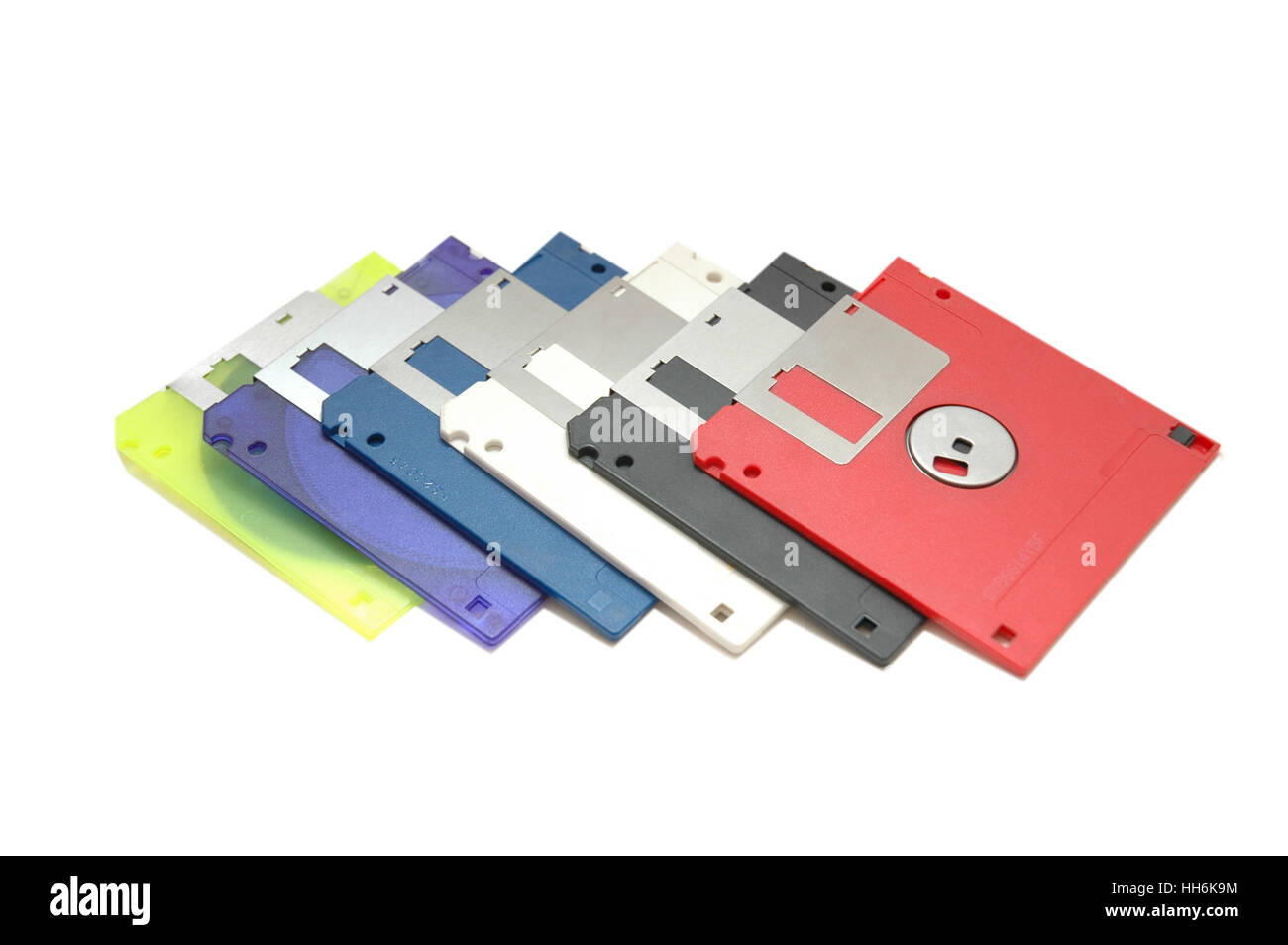 Floppy disks isolated on white Stock Photo - Alamy