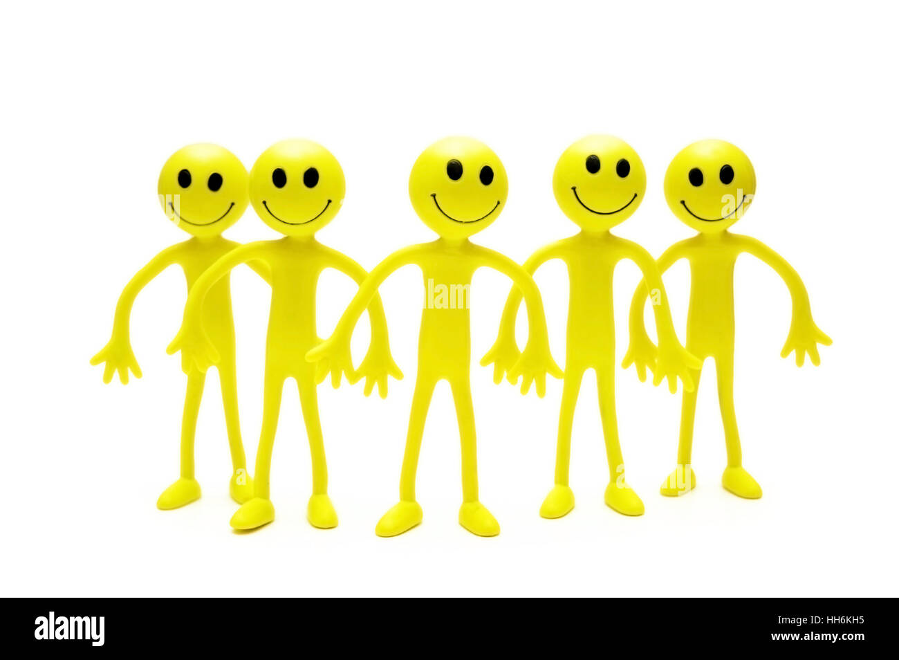 Group of smilies isolated on white background Stock Photo - Alamy