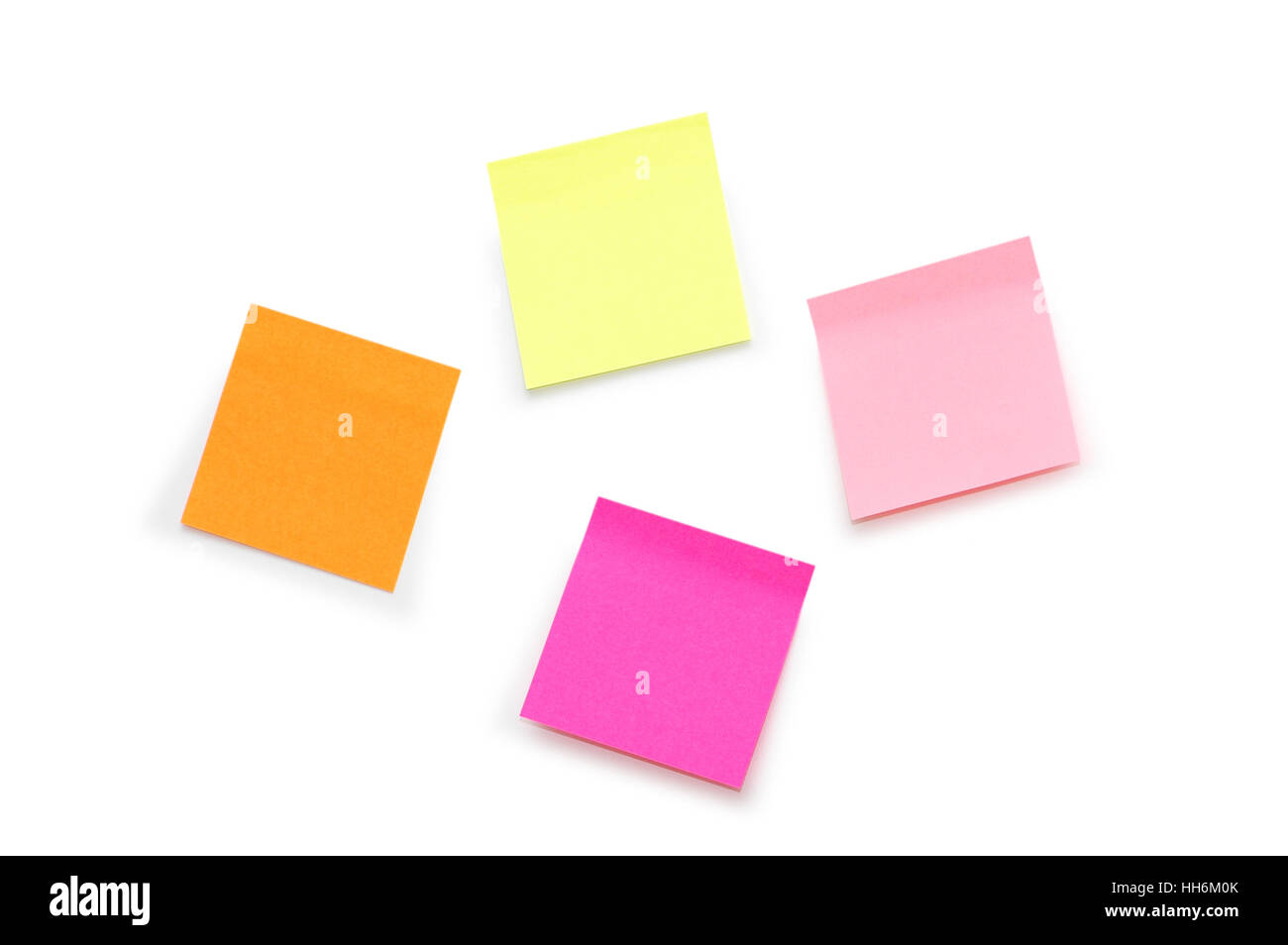Stack blank yellow post it notes hi-res stock photography and images ...