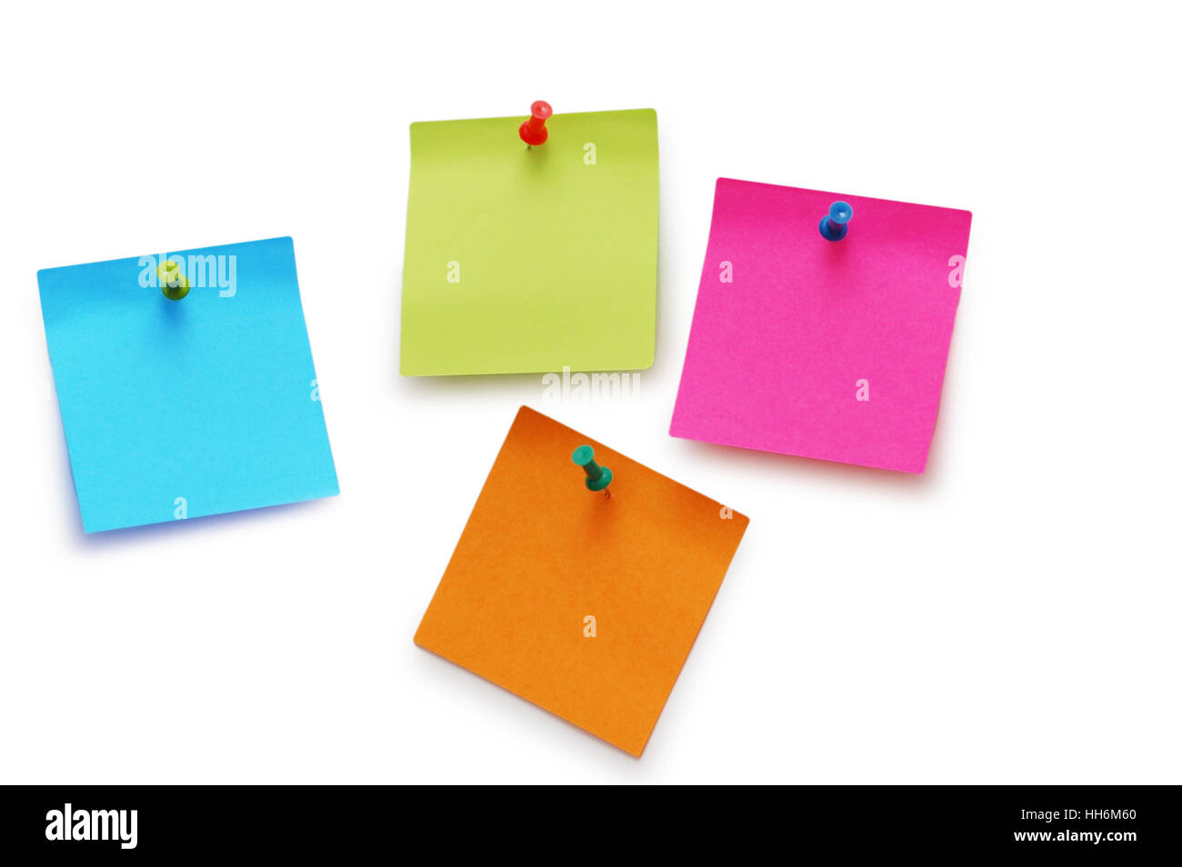 Sticker notes isolated on the white background Stock Photo - Alamy