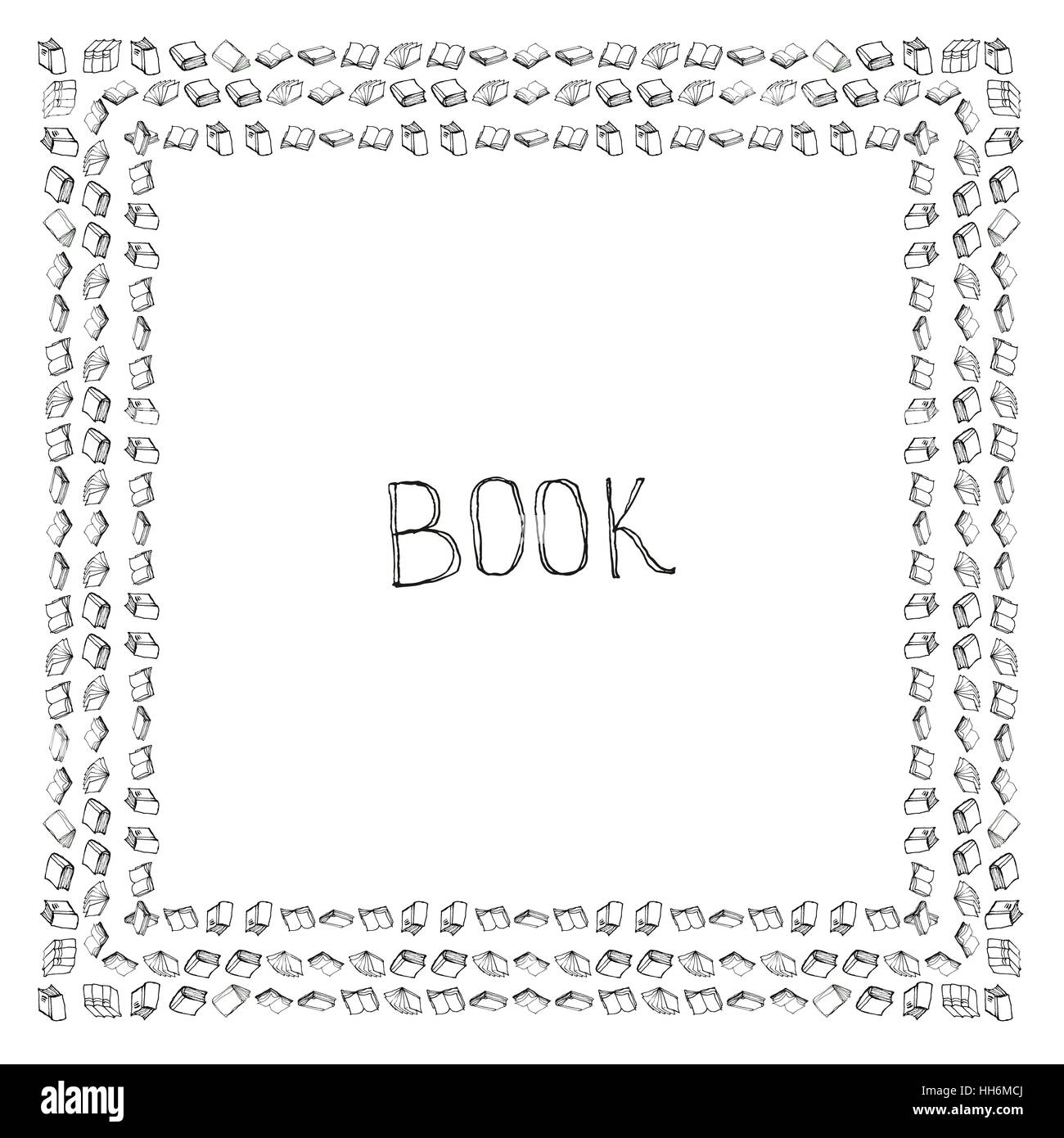 Book stack wallpaper Black and White Stock Photos & Images - Alamy