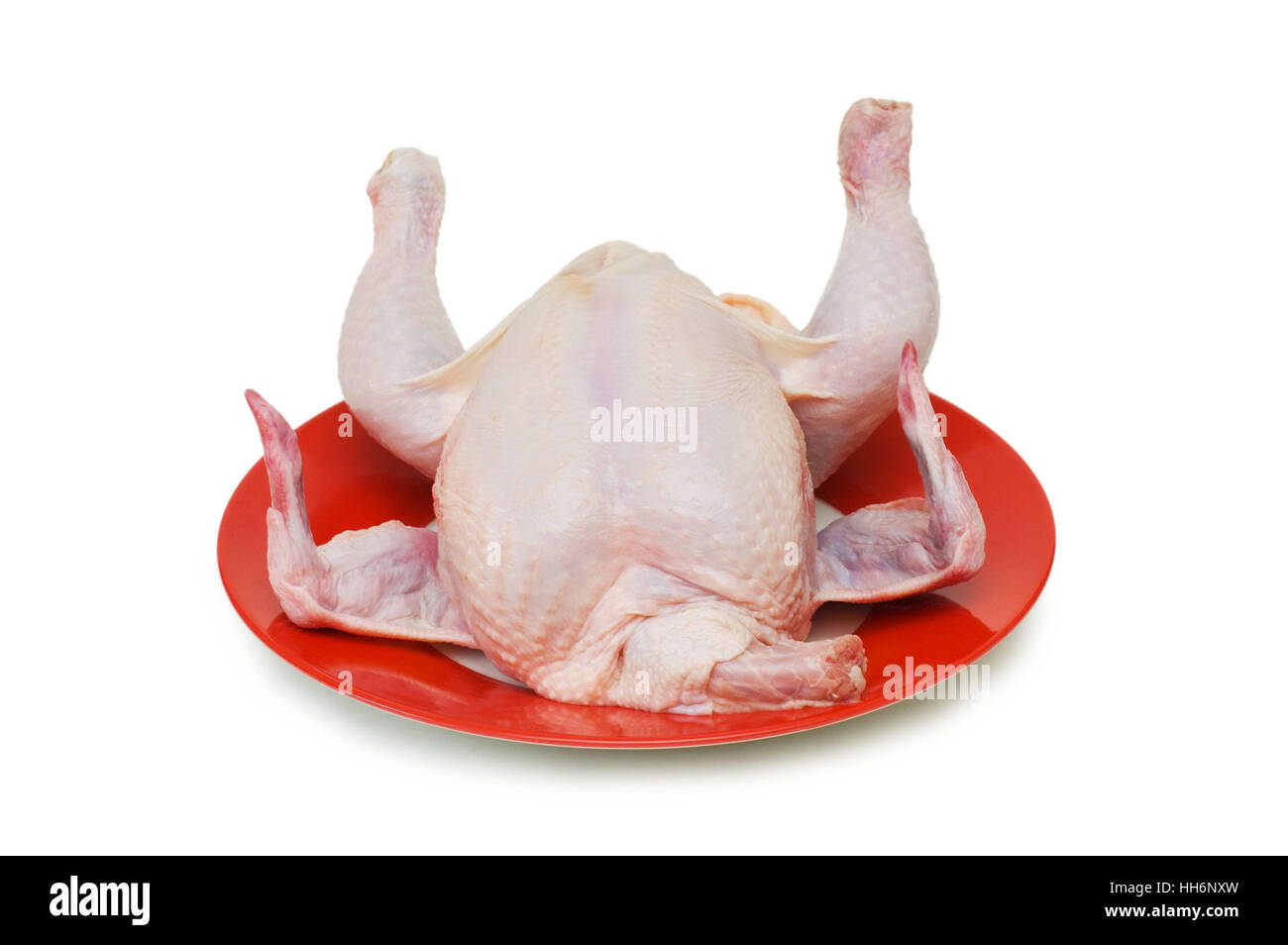 Whole chicken isolated on the white background Stock Photo - Alamy