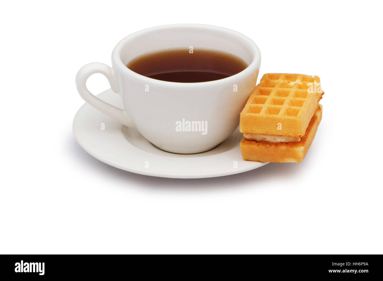 Waffle strawberry on black Cut Out Stock Images & Pictures - Alamy