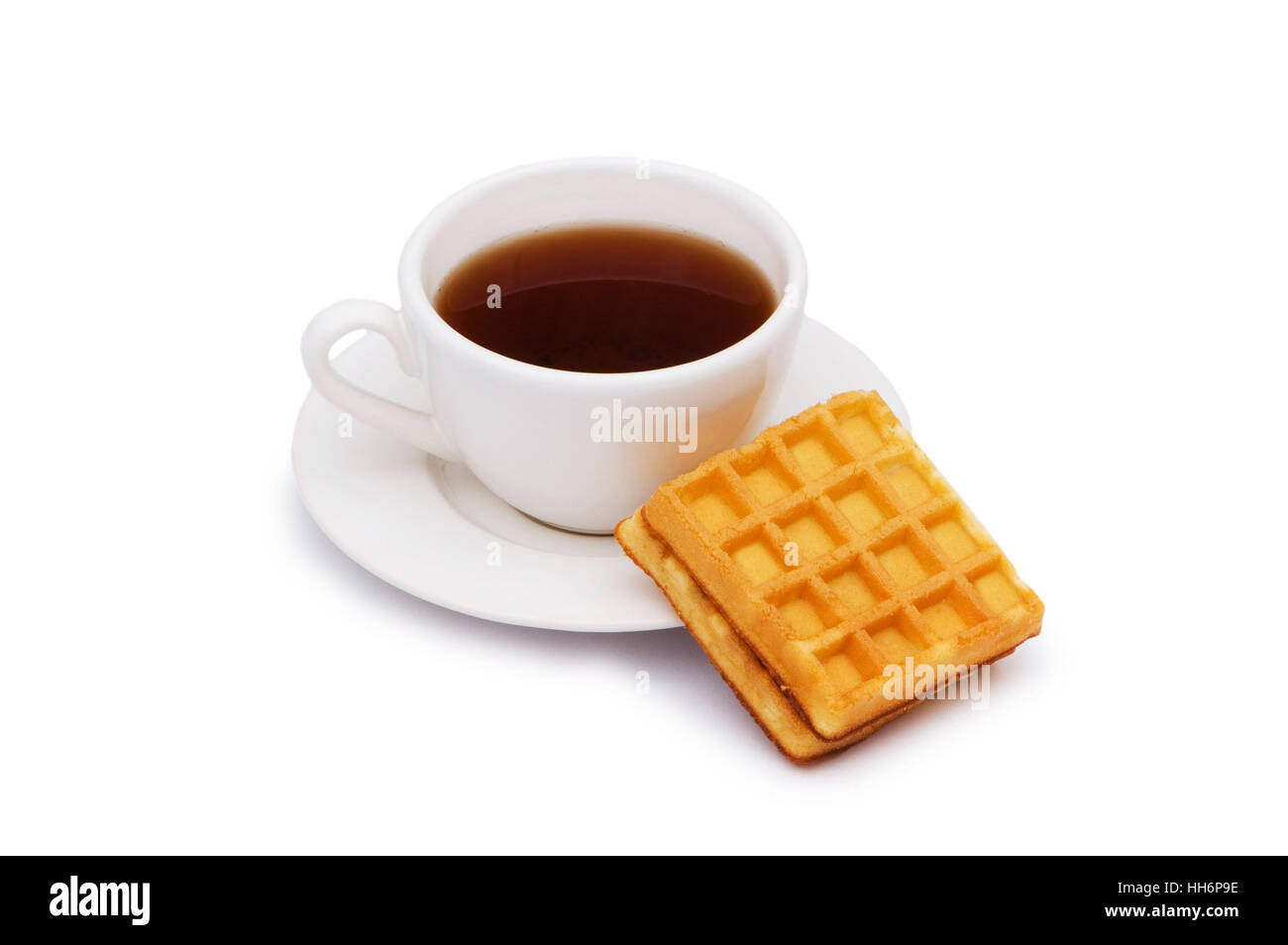 Waffle strawberry on black Cut Out Stock Images & Pictures - Alamy