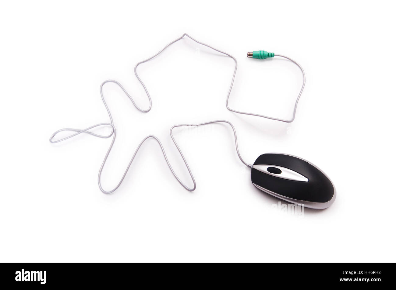 Computer mouse isolated on the white background Stock Photo - Alamy