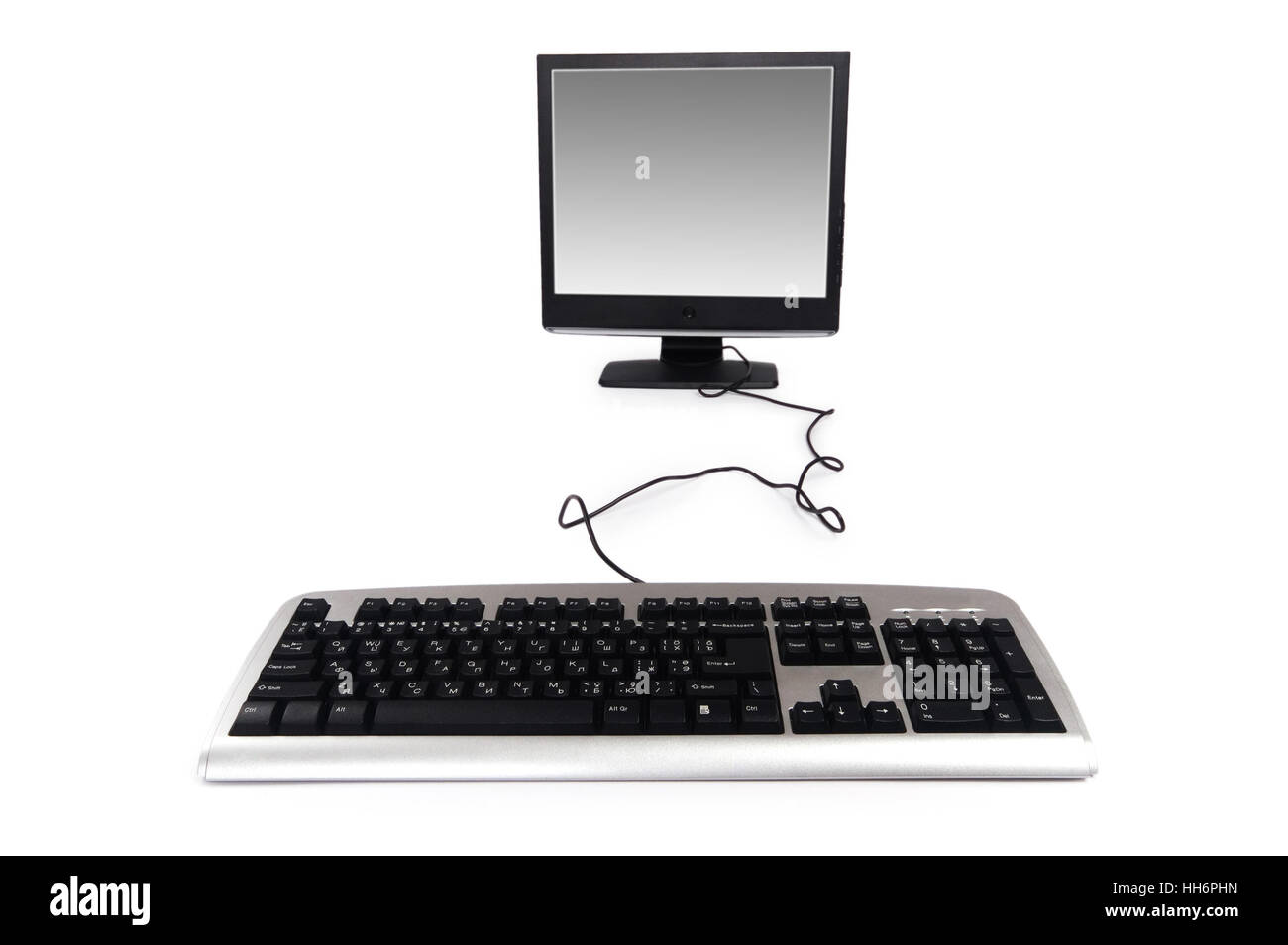 Personal computer isolated on the white background Stock Photo - Alamy