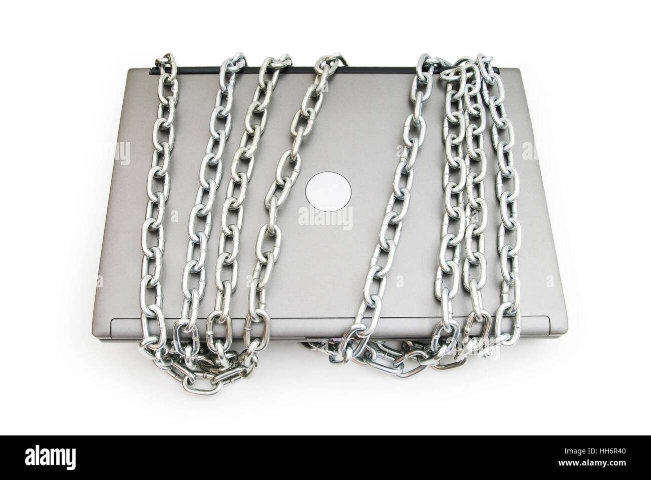 Danger laptop notebook computers Cut Out Stock Images & Pictures - Alamy