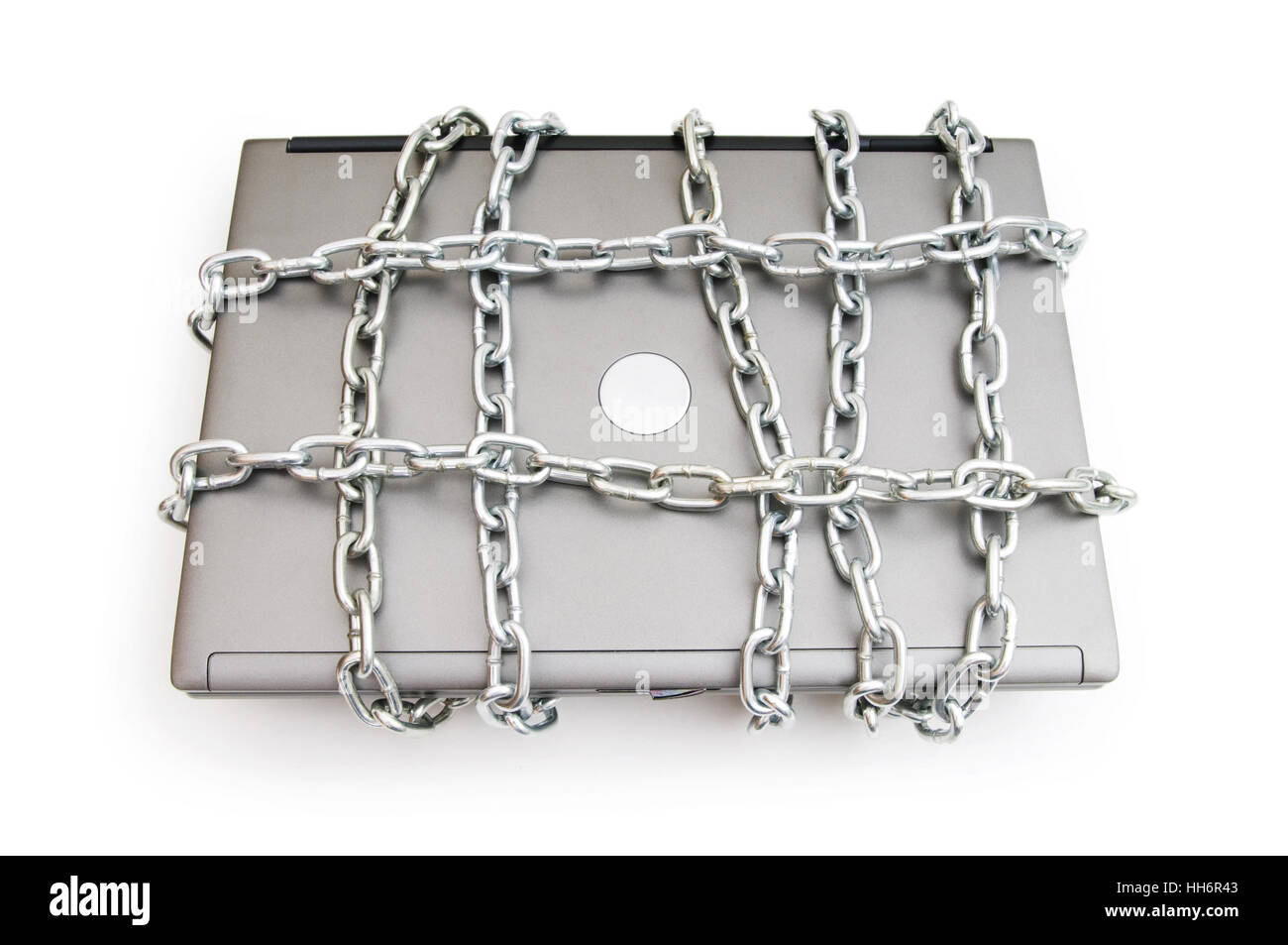 Danger laptop notebook computers Cut Out Stock Images & Pictures - Alamy