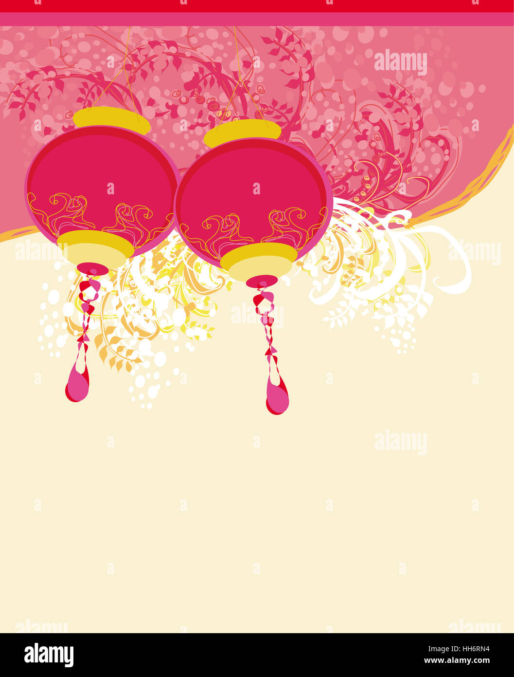 party, celebration, lantern, card, asian, backdrop, background ...