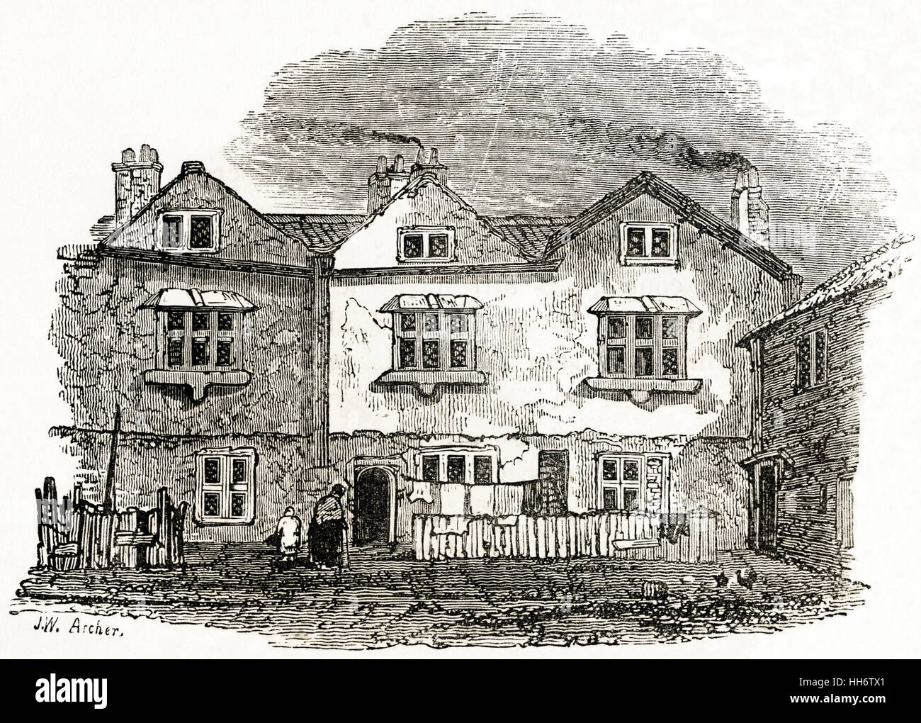 Remains of convent buildings at Bermondsey Abbey London England UK ...