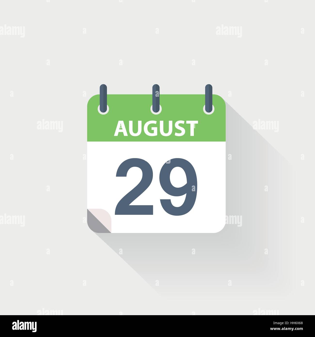 29 august calendar icon on grey background Stock Vector Image & Art - Alamy