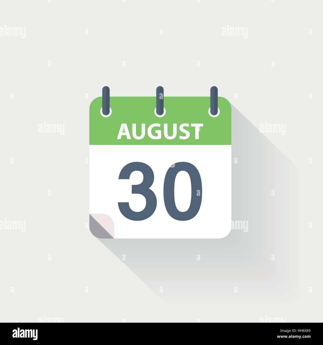 30 august calendar icon on grey background Stock Vector Image & Art - Alamy