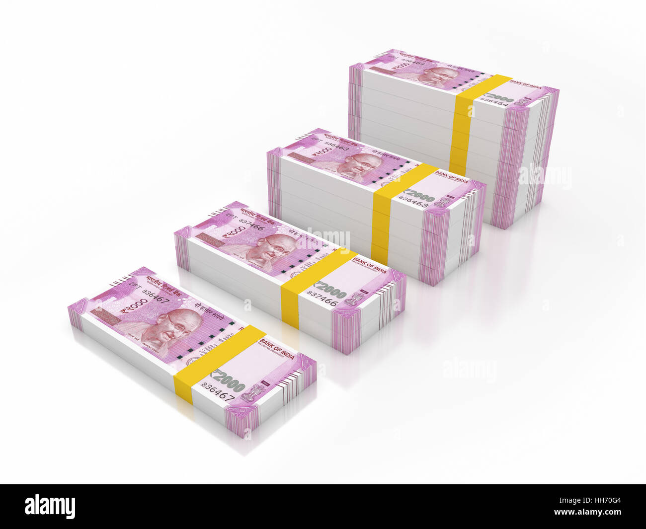 New Indian Currency - 3D Rendered Image Stock Photo - Alamy