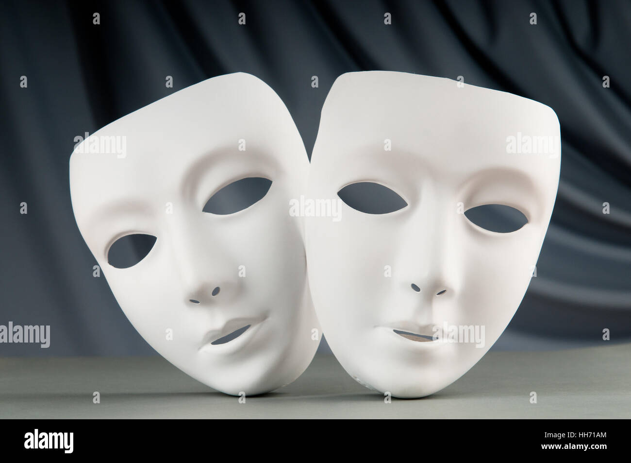 Masks with theatre concept Stock Photo - Alamy