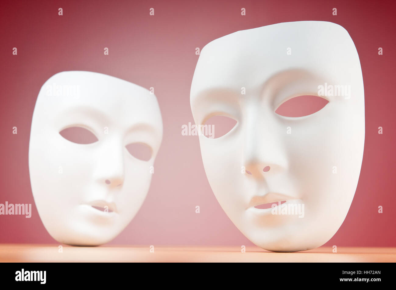 Masks with theatre concept Stock Photo - Alamy