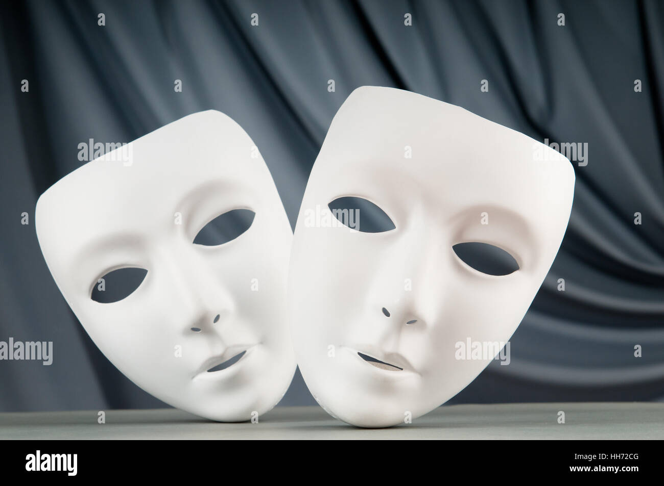 Masks with theatre concept Stock Photo - Alamy