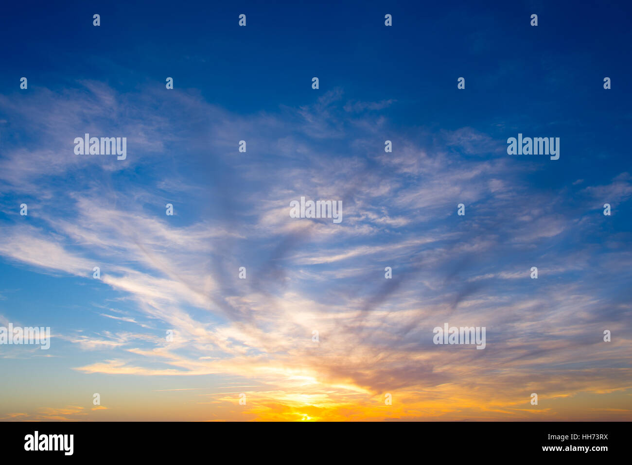 Sky at sunset Stock Photo - Alamy