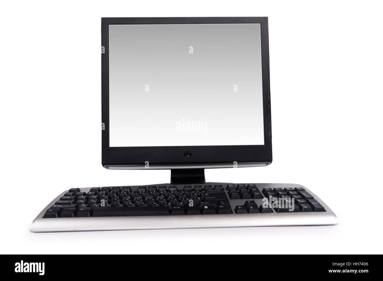 Desktop computer isolated on the white background Stock Photo - Alamy