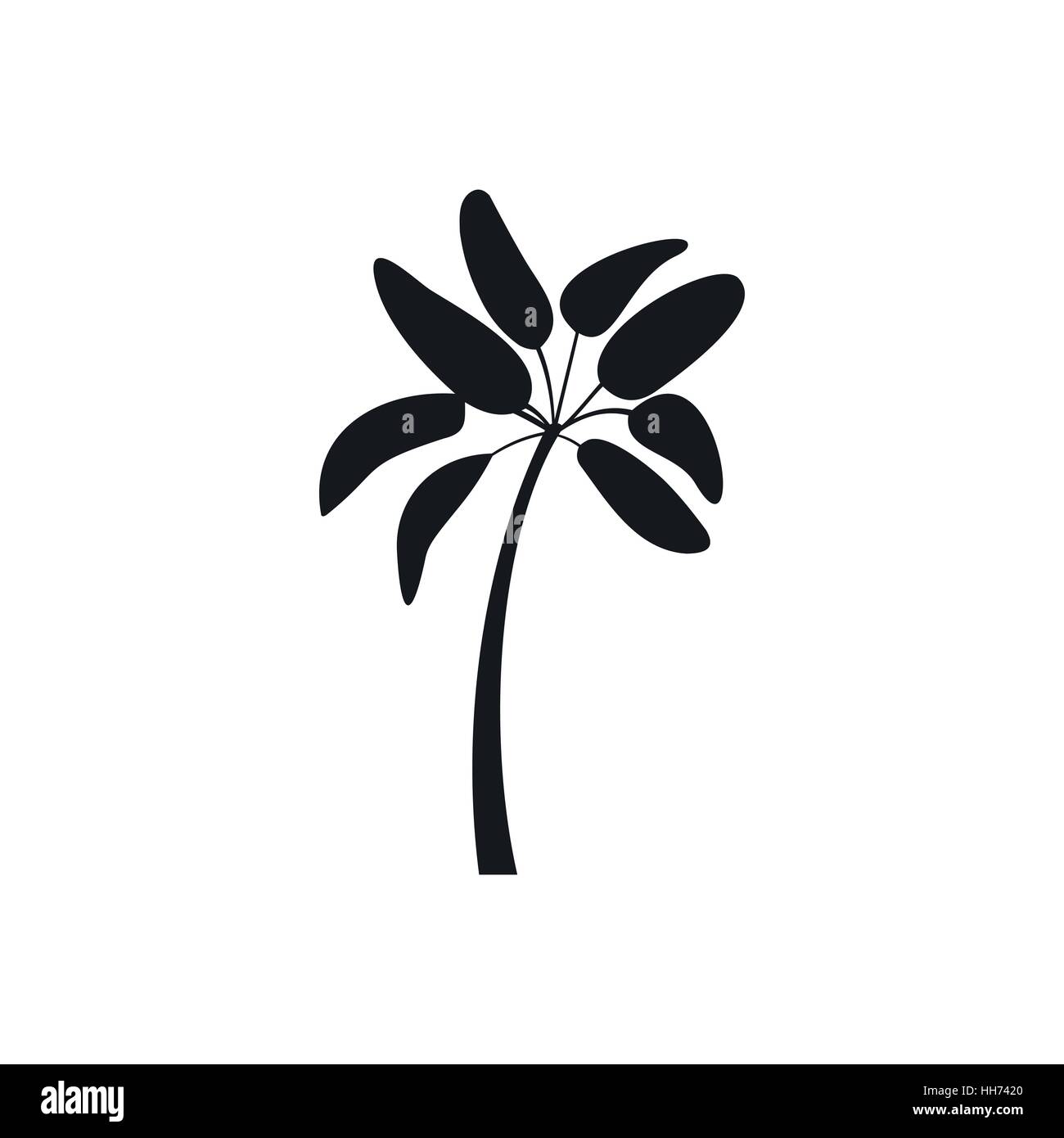 Palm tree icon, simple style Stock Vector Image & Art - Alamy